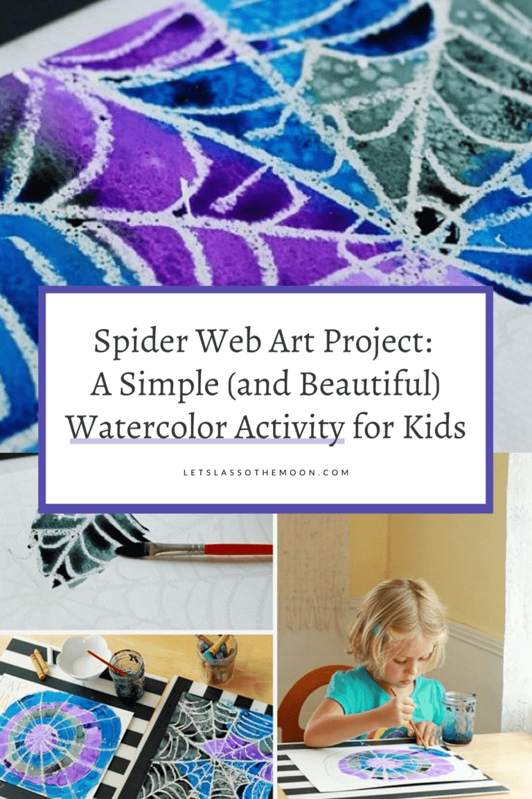 Spider Web Art Project: A Simple Watercolor Activity for Kids