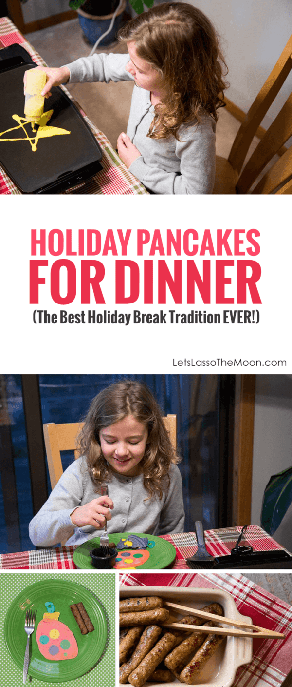 Simple Holiday Traditions: Christmas Pancake Art With The Kids!