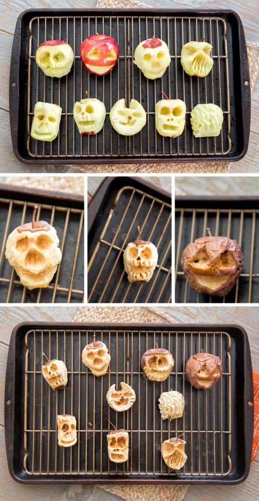 How to Carve Irresistibly Spooky Shrunken Apple Heads