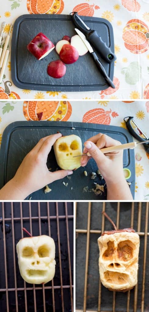 How to Carve Irresistibly Spooky Shrunken Apple Heads