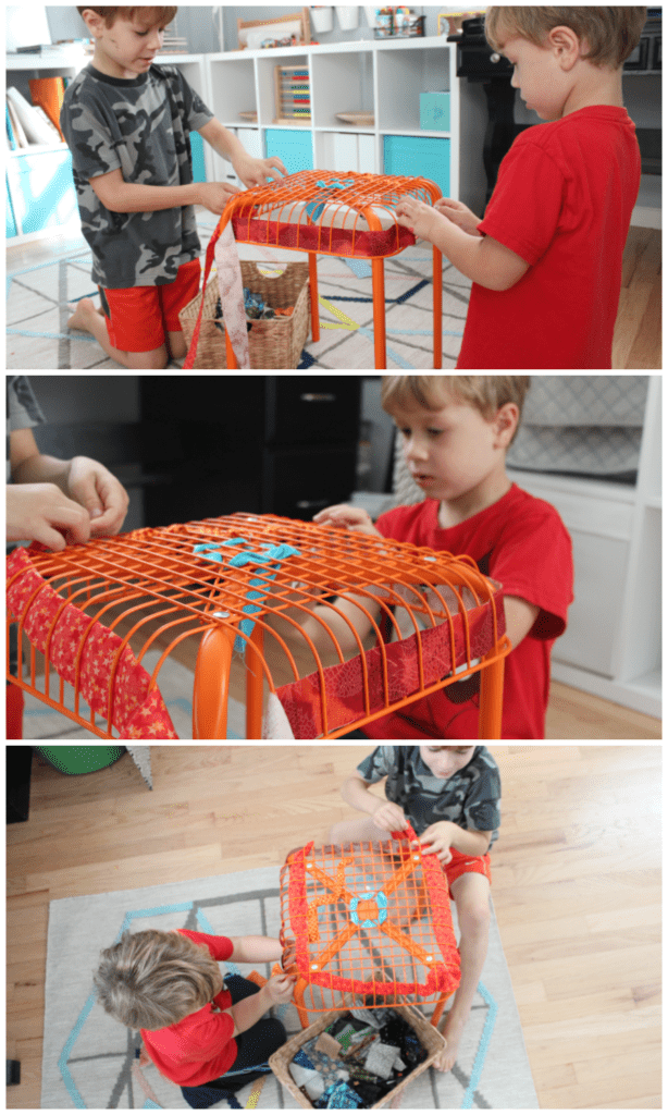 A weaving activity for little hands - Lasso The Moon